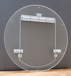 Round Perspex - Clear Glass Fitting Door (Optional Colours Available)